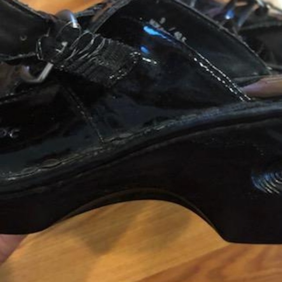 boc | Shoes | Boc Black Patent Leather Nurse Shoes Clogs | Poshmark